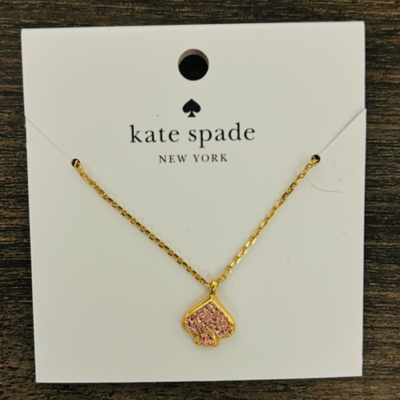 kate spade | Jewelry | Kate Spade Gold Light Pink Sparkling Everyday ...